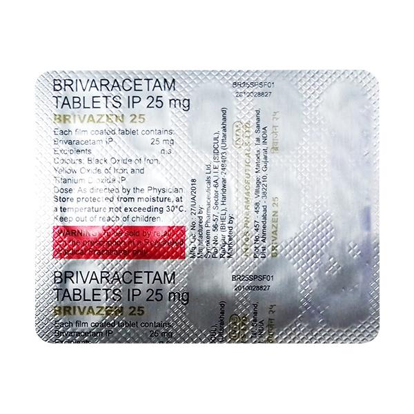 BRIVAZEN 25 Tablet 15's Price, Uses, Side effects, Substitutes | Netmeds