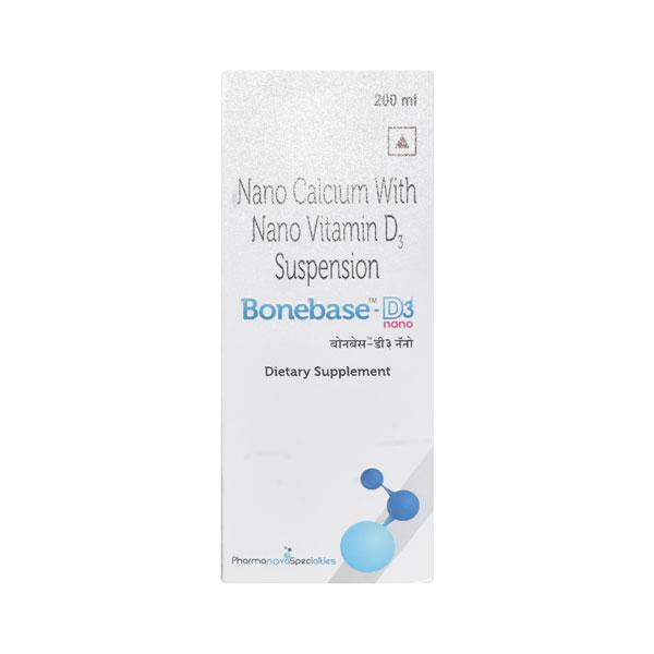 BONEBASE D3 NANO Oral Suspension 200ml - Buy Medicines online at Best Price from Netmeds.com