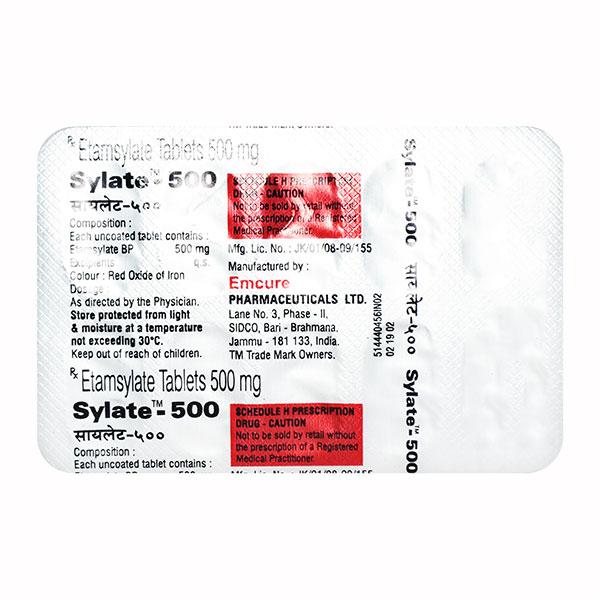 Buy Sylate 500mg Tablet 10'S Online at Upto 25% OFF | Netmeds