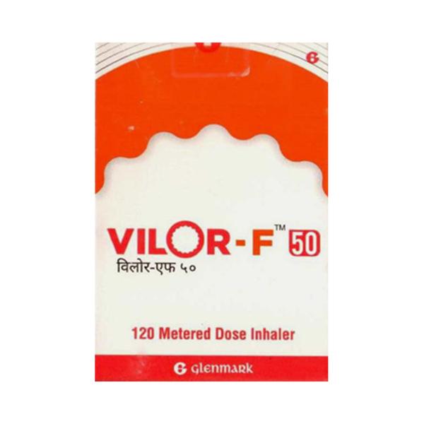 VILOR F 50 Inhaler 120md Price, Uses, Side effects, Substitutes | Netmeds