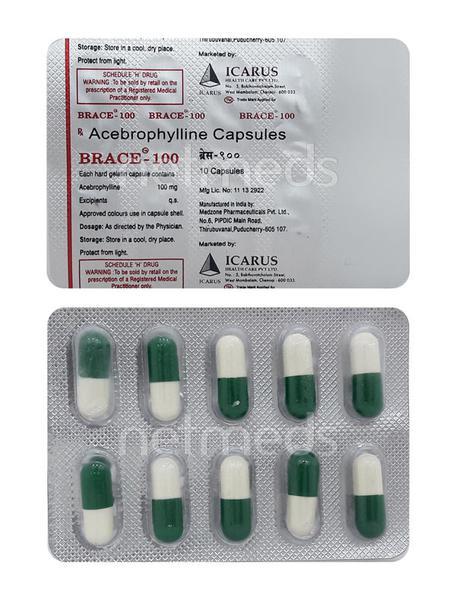 Brace 100mg Capsule 10'S : Uses, Side Effects, Price | Netmeds