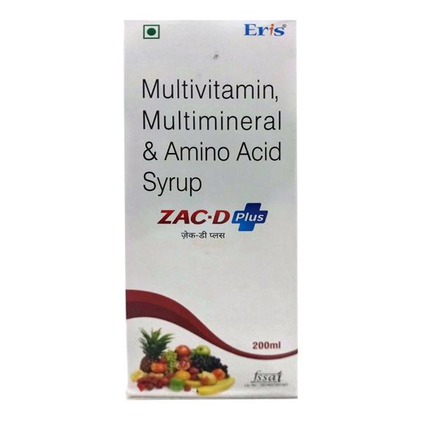 ZAC D PLUS Syrup 200ml Price, Uses, Side effects, Substitutes | Netmeds