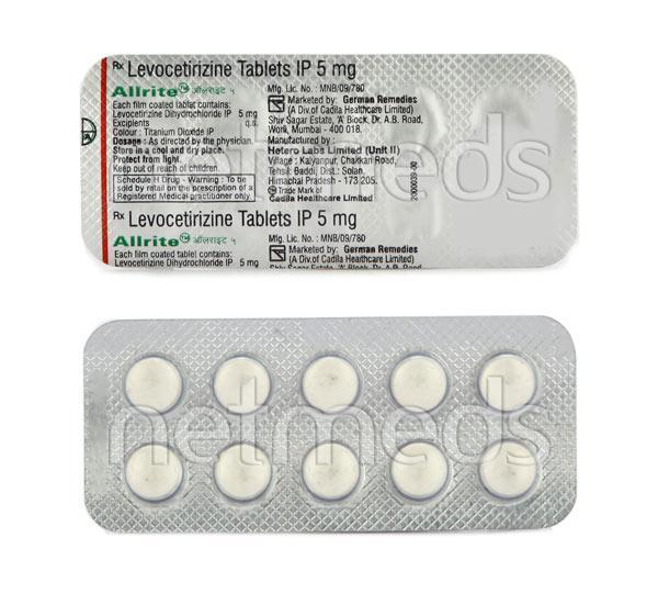 Buy Allrite 5mg Tablet 10'S Online at Upto 25% OFF | Netmeds