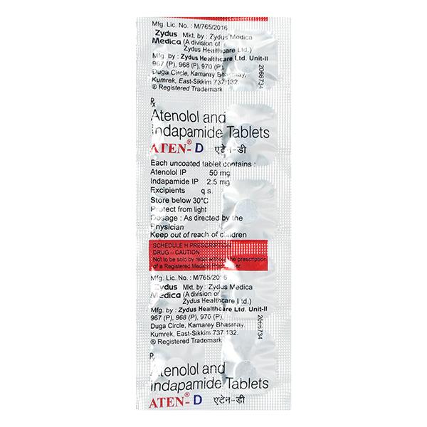 Aten D Tablet 10'S : Price, Uses, Side Effects | Netmeds
