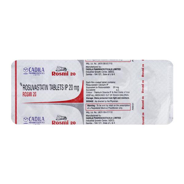 Buy Rosmi 20mg Tablet 10'S Online at Upto 25% OFF | Netmeds