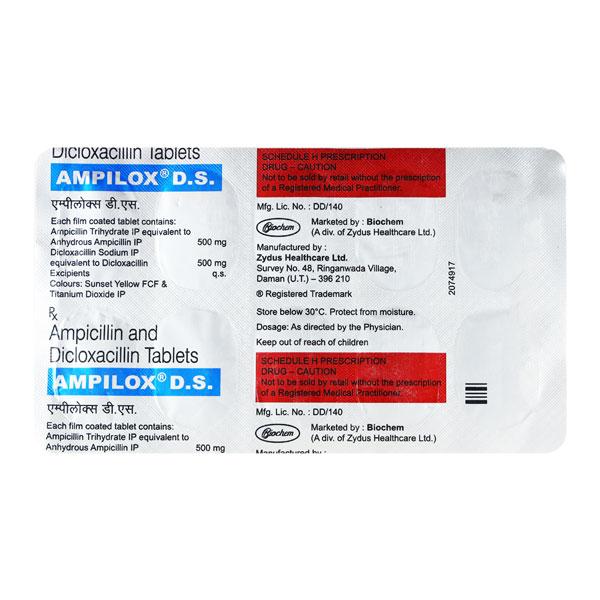 Ampilox DS Tablet 10'S Price, Uses, Side effects, Substitutes | Netmeds