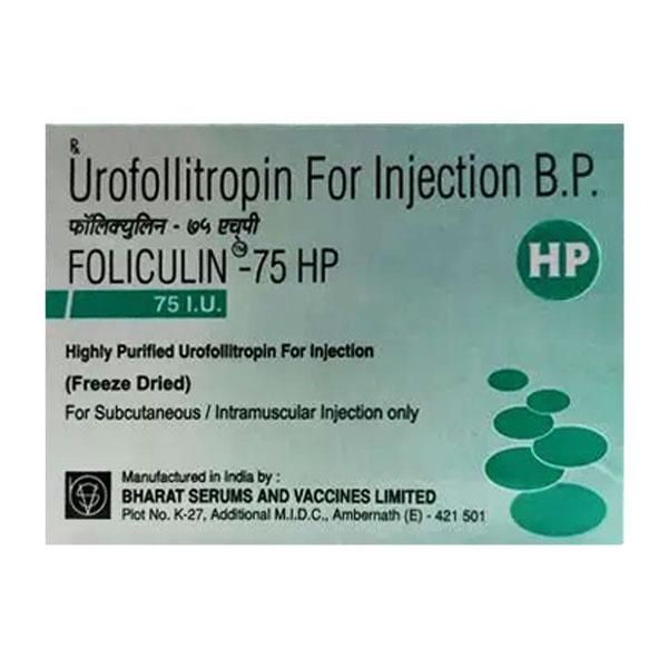 Foliculin HP 75 IU Injection 1'S : Uses, Side Effects, Price | Netmeds