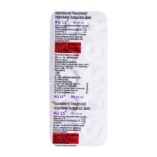 Buy RIZ LS Tablet 10'S Online at Upto 25% OFF | Netmeds