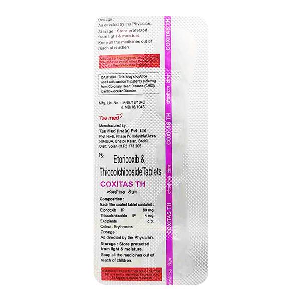 Buy COXITAS TH Tablet 10's Online at Upto 25% OFF | Netmeds