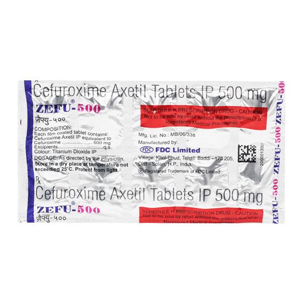 Zefu 500mg Tablet 10'S : Price, Uses, Side Effects | Netmeds