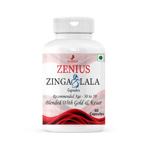 Zenius Zinga Lala Capsule with Gold & Kesar (Recommended Age 50 - 70 ...