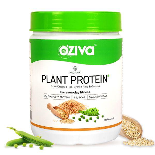 Buy Oziva Organic Plant Protein Powder 500 gm Online at Best Price ...