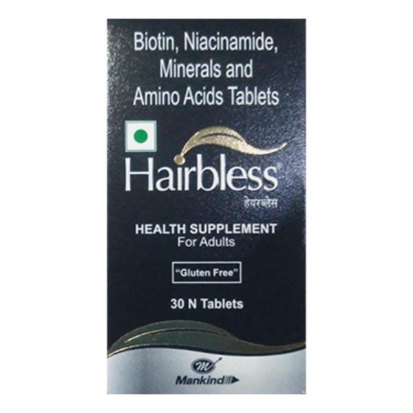 HAIRBLESS GLUTEN FREE Tablet 30's Price, Uses, Side effects ...
