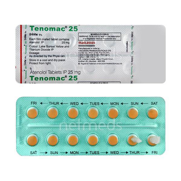 Tenomac 25mg Tablet 14'S : Price, Uses, Side Effects | Netmeds