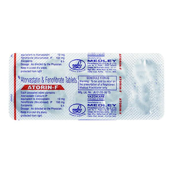Atorin F Tablet 10'S - Buy Medicines online at Best Price from Netmeds.com