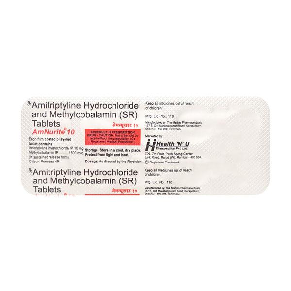 Amnurite 10mg Tablet 10'S : Price, Uses, Side Effects | Netmeds