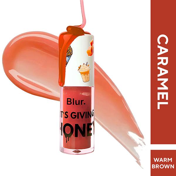 Blur India, It's Giving Honey Lip Oil, Juicy Lip Oil, Caramel (Warm ...