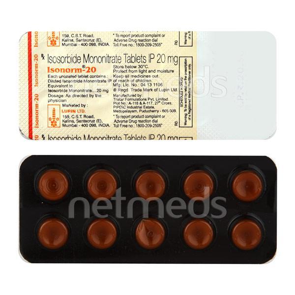 Isonorm 20mg Tablet 10'S Price, Uses, Side effects, Substitutes | Netmeds
