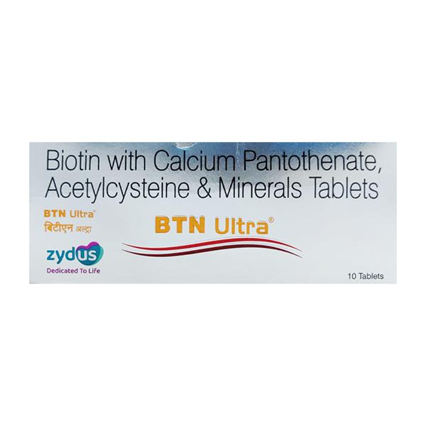 BTN Ultra Tablet 10'S - Price, Uses, Side Effects | Netmeds