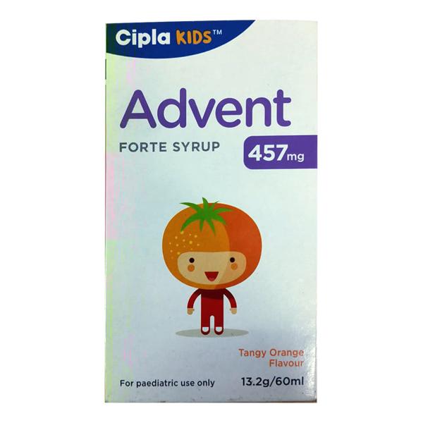 Buy ADVENT FORTE 457 mg Tangy Orange Flavour Syrup 60ml Online at Upto ...