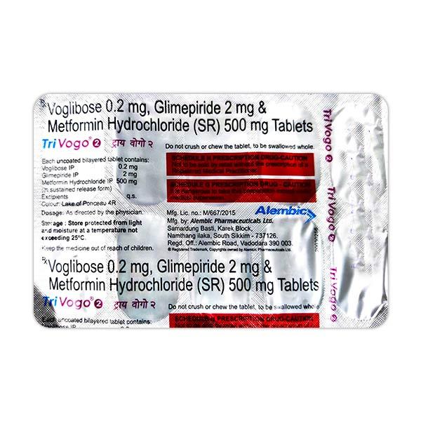 Trivogo 2 Tablet 10'S : Price, Uses, Side Effects | Netmeds