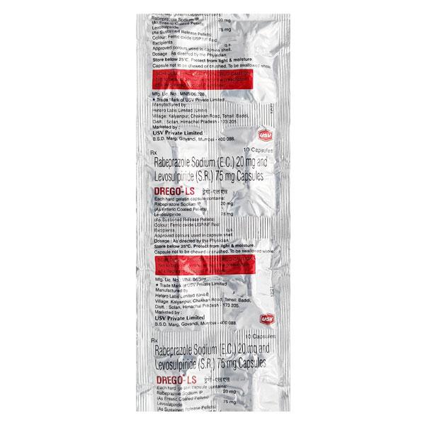 Drego LS Capsule 10'S Price, Uses, Side effects, Substitutes | Netmeds