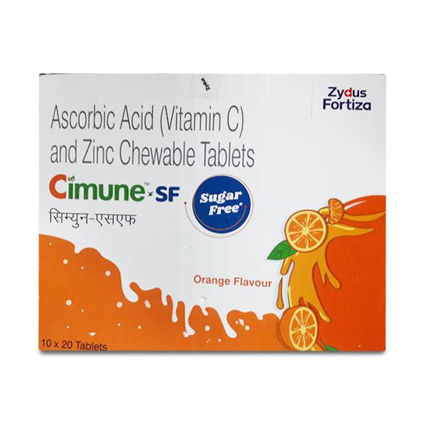 CIMUNE SUGAR FREE ORANGE FLAVOUR Chewable Tablet 20's - Buy Medicines ...