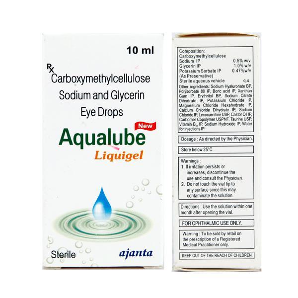 Aqualube Liquigel Eye Drops 10ml : Price, Uses, Side Effects | Netmeds