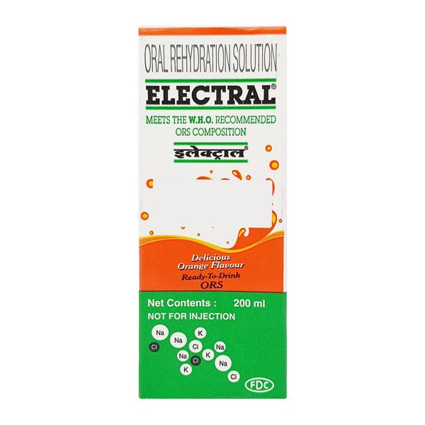 Electral Delicious Orange Flavour Liquid 200ml : Price, Uses, Side ...