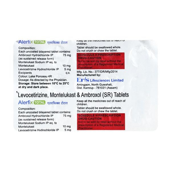 Alerfix Total Tablet 15'S : Uses, Side Effects, Price | Netmeds