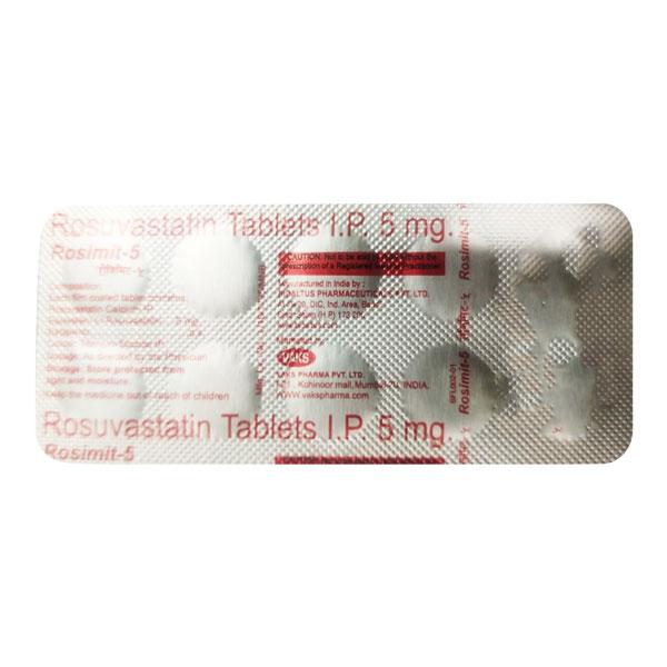 ROSIMIT 5mg Tablet 10's Price, Uses, Side effects, Substitutes | Netmeds