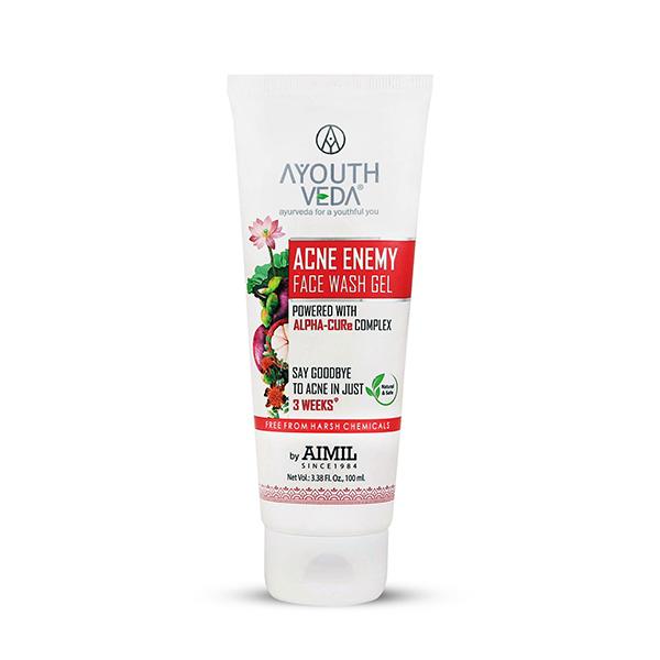 Buy Ayouthveda Acne Enemy Face Wash Gel 100 ml Online at Best Price ...