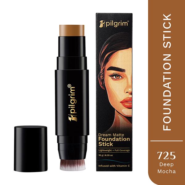Pilgrim Deep Mocha Foundation Stick, Dream Matte, Lightweight, Full ...