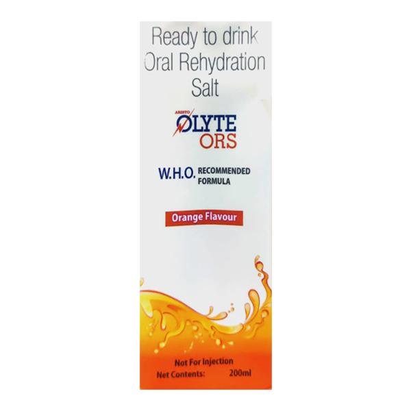 OLYTE ORS ORANGE FLAVOUR Liquid 200ml Price, Uses, Side effects ...