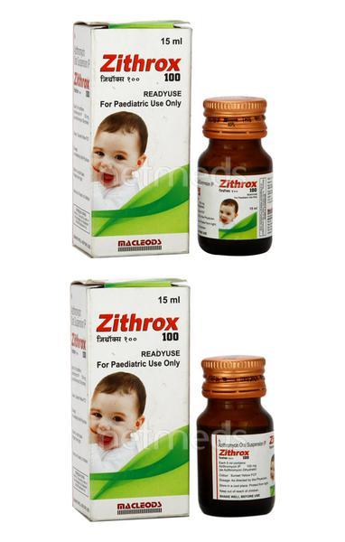 Zithrox 100mg Suspension 15ml Price, Uses, Side effects, Substitutes ...