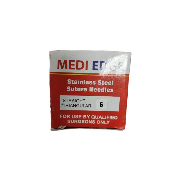 Buy Medi Edge Stainless Steel Suture Needle - Triangular Cutting (6 ...