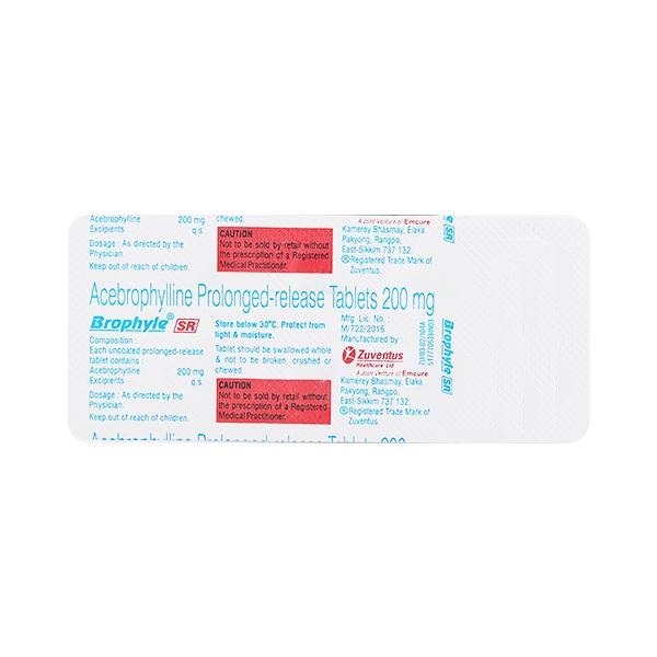 Buy Brophyle SR Tablet 10'S Online at Upto 25% OFF | Netmeds