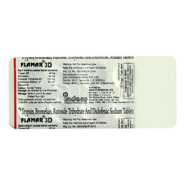 Buy Flamar 3D Tablet 10'S Online at Upto 25% OFF | Netmeds
