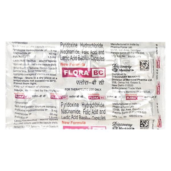 Flora BC New Formula Capsule 10'S : Price, Uses, Side Effects | Netmeds