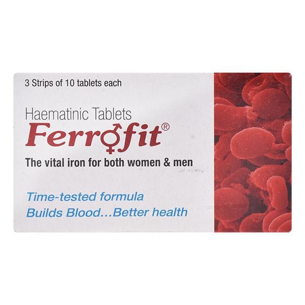 Buy FERROFIT Tablet 30's Online at Upto 25% OFF | Netmeds