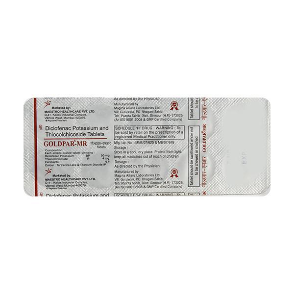 Goldpar MR 4/50mg Tablet 10'S Price, Uses, Side effects, Substitutes ...
