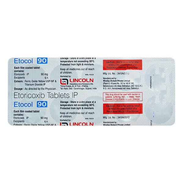 Buy ETOCOL 90 Tablet 10's Online at Upto 25% OFF | Netmeds
