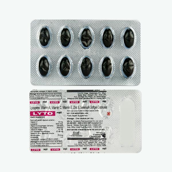 Lyto Capsule 10'S Price, Uses, Side effects, Substitutes | Netmeds