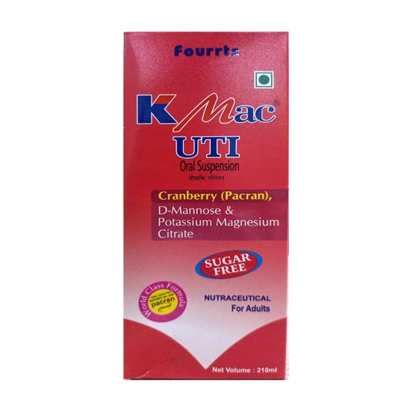 K MAC UTI CRANBERRY (PACRAN) SUGAR FREE Oral Suspension 210ml Price ...