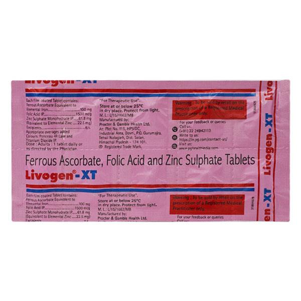 Buy Livogen XT Tablet 10'S Online at Upto 25% OFF | Netmeds