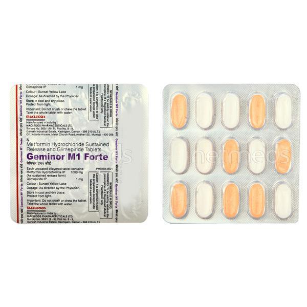 Geminor M1 Forte Tablet 15'S : Price, Uses, Side Effects | Netmeds