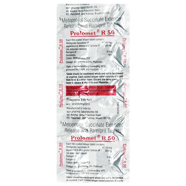 Prolomet R 50mg Tablet 10'S : Price, Uses, Side Effects | Netmeds