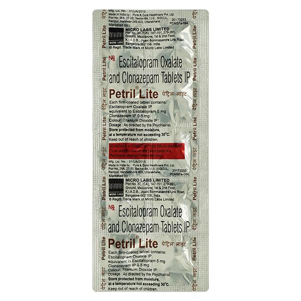 PETRIL LITE Tablet 10's - Price, Uses, Side Effects, and Substitutes ...