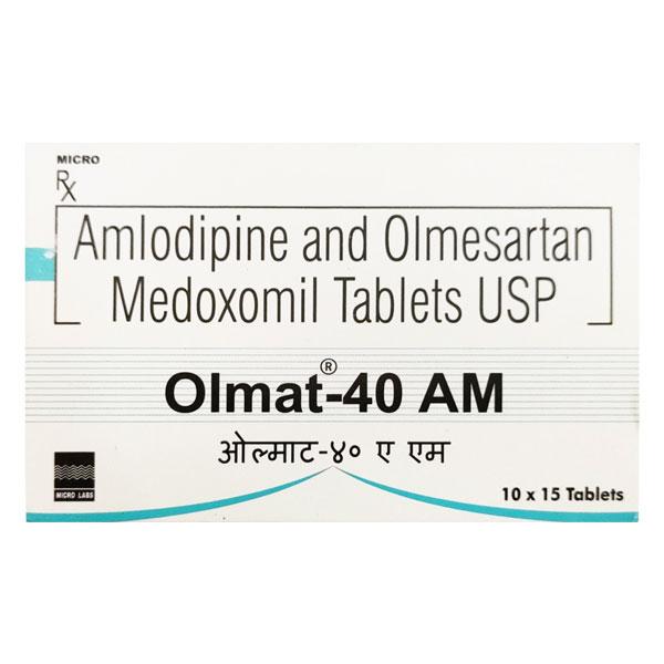 OLMAT 40 AM Tablet 15's : Price, Uses, Side Effects | Netmeds