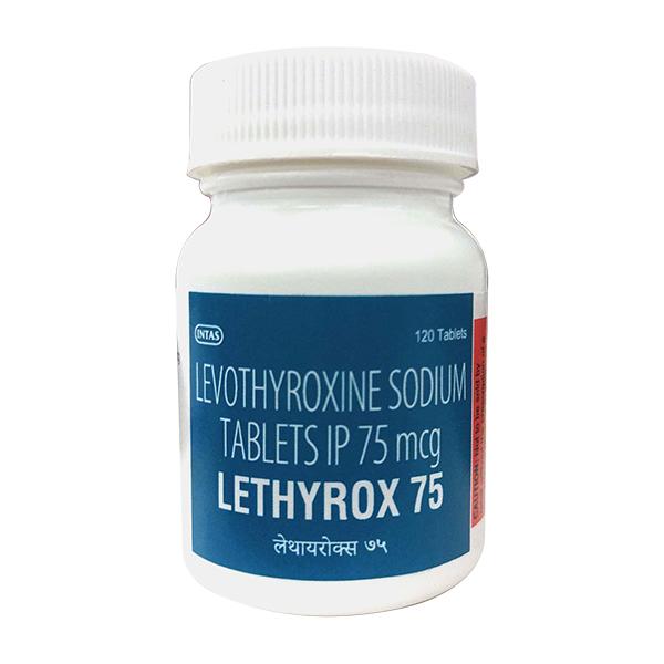 Buy LETHYROX 75 Tablet 120's Online | Netmeds